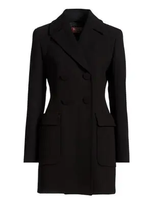 Max Mara Double-breasted Suit Coat - Black