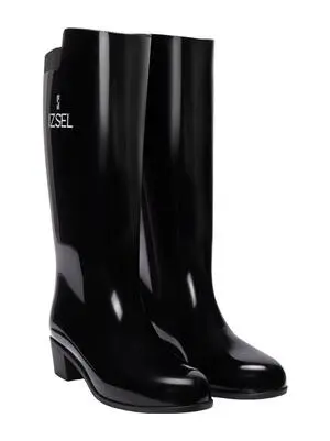 IZSEL Knee High Boots - Black