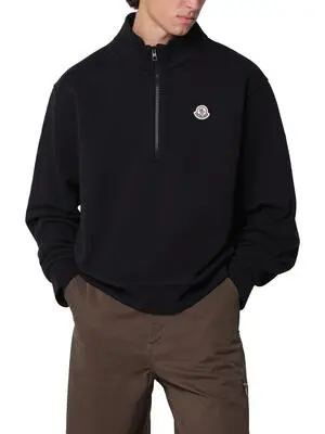 Moncler Half-zip Sweatshirt - Black