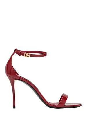 DOLCE & GABBANA Dolce & Gabbana Patent Leather High-Heeled Sandals