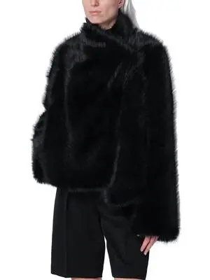 BB COUTURE Jackie Faux Fur Jacket - Black
