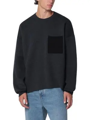 Loewe Charcoal Cotton Blend Jumper - Grey