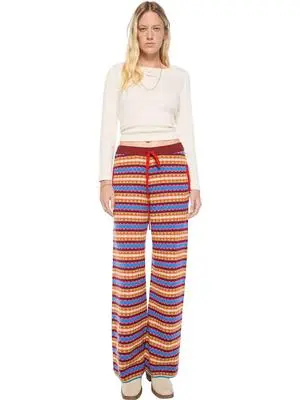MOTHER The Quickie Skimp Jacquard Pants - Blue