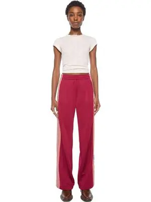 MOTHER Striped Personal Best Pants - Red