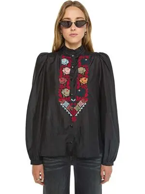 ALIX OF BOHEMIA ALIX OF BOHEMIA Annabel Emblem Panel Blouse