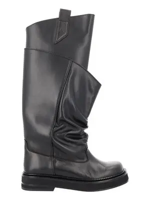Attico Passeggiata" Leather Boots - Black
