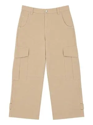 AMI Paris Cotton Cargo Trousers - Beige