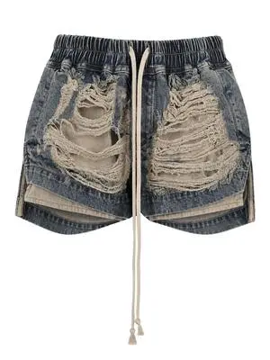 RICK OWENS Rick Owens DRKSHDW "Fog" Denim Shorts