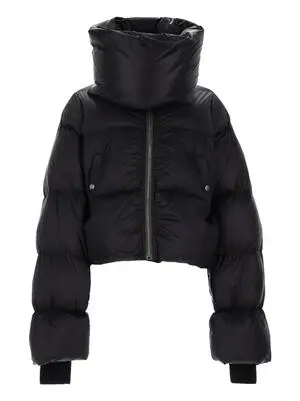 Rick Owens Funnel Neck Down Puffer Jacket - Black