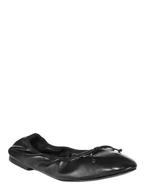 STUART WEITZMAN Stuart Weitzman Nia Leather Ballet Flats Black