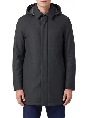 HERNO Herno Hooded Water-Repellent Padded Wool Blend Parka
