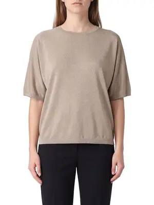 Brunello Cucinelli BRUNELLO CUCINELLI Relaxed Fit Cashmere And Silk Crewneck Jumper Brown