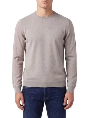 Tagliatore 100% Wool Crew Neck Jumper - Brown