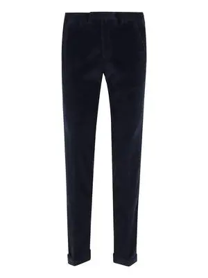 BRIGLIA 1949 BRIGLIA 1949 Cotton Velvet Chino Trousers Navy
