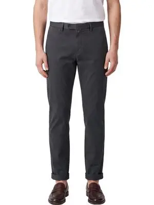 BRIGLIA 1949 Slim Fit Pleated Cotton Tailored Trousers - Grey