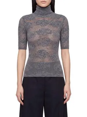 Brunello Cucinelli BRUNELLO CUCINELLI High Neck Jumper Mouse Grey