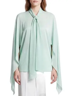 Stella McCartney Shirt With Tie Neck - Mint