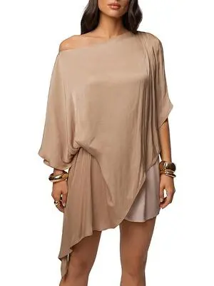JLUXLABEL Brisa One Shoulder Top - Tan