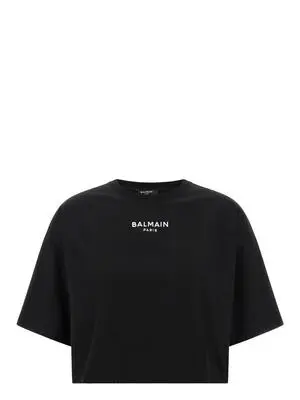 BALMAIN Balmain Cropped Cotton T-shirt