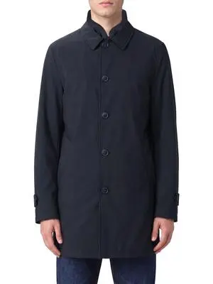 HERNO Herno Slim Fit Water-Repellent Technical Fabric Trench Coat