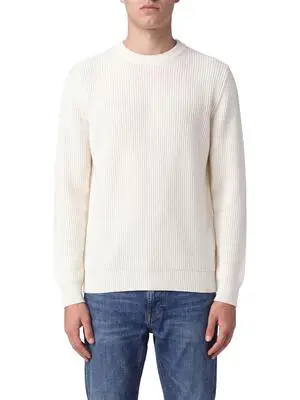 ROBERTO COLLINA Roberto Collina Merino Wool Crewneck Jumper With Ribbed Trims White