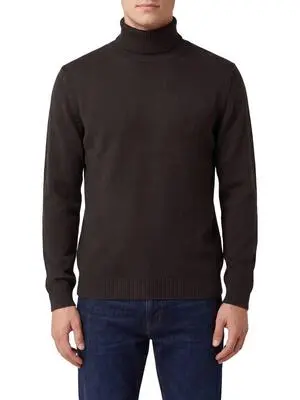 ROBERTO COLLINA Merino Wool Turtleneck Jumper - Brown