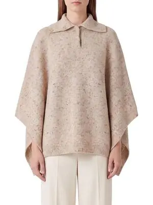 Fabiana Filippi Cape With Button Detail - Orange