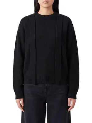Sacai Wool Crewneck Jumper - Black