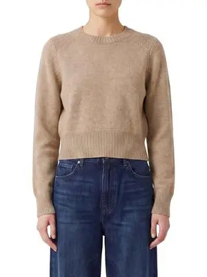 Isabel Marant Étoile Merino Wool And Cashmere Blend Crewneck Jumper - Beige