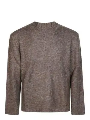 DIANA STUDIO Distressed Detail Knit Sweater - Marrone