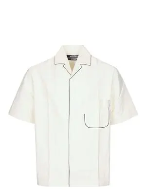 Jacquemus Jacquemus Men's Jacquard Pyjama Shirt Offwhite