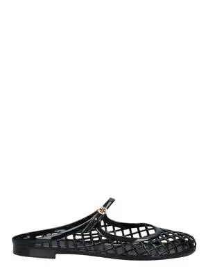 Tory Burch Mesh Mary Jane Flat Sandals - Black