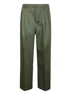 AMARANTO Tailored Side-stitch Detail Pants - Verde