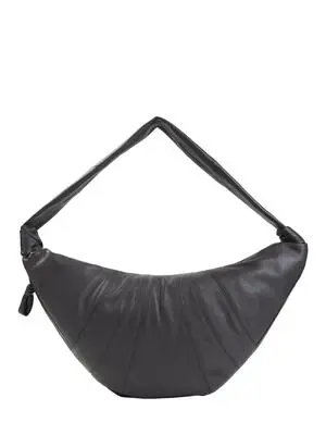 LEMAIRE LEMAIRE Croissant Large Leather Handbag Brown