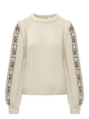 Ba&sh BA & SH Elda Knit Jumper Ecru