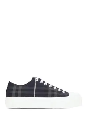 Burberry Checked Lace-up Sneakers - Stormipcheck
