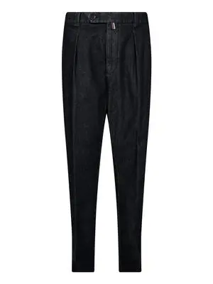 BERWICH Tailored Cotton Pants - Nero