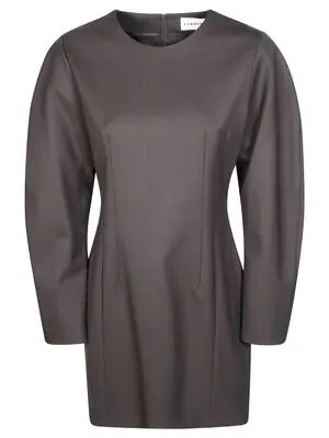 PAROSH Stretch Jersey Gown - Marrone