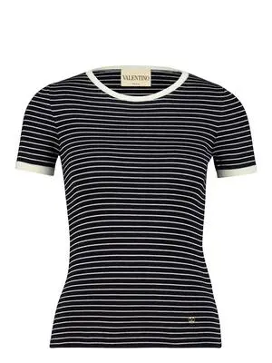 VALENTINO VALENTINO GARAVANI Striped Crewneck T-Shirt