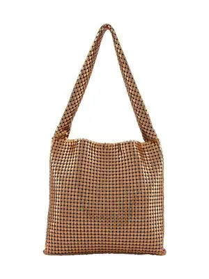 Rabanne Paco Rabanne Pixel Chainmail Tote Bag Brown
