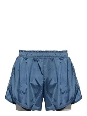 Moschino Elastic Waist Split-leg Shorts - Blue