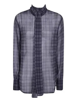 7 FOR ALL MANKIND 7 FOR ALL MANKIND Sheer Plaid Blouse
