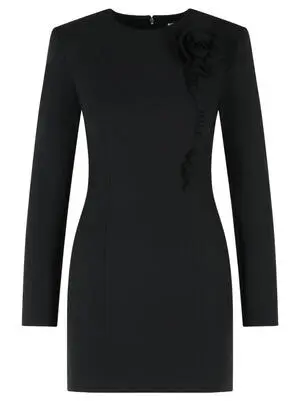 ROTATE BY BIRGER CHRISTENSEN Crêpe Mini Dress - Black