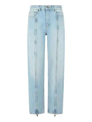ROTATE BY BIRGER CHRISTENSEN ROTATE Light Wash Straight Leg Jeans