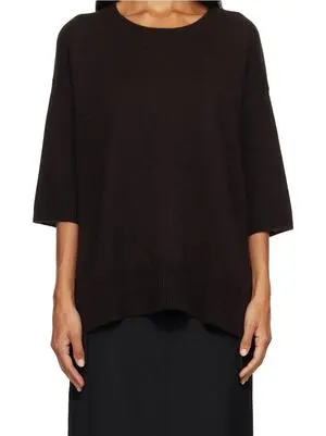 LISA YANG LISA YANG Crew Neck Knitted T-shirt
