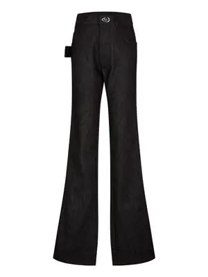 BOTTEGA VENETA Bottega Veneta High-Waisted Flared-Leg Jeans With Side Utility Tab