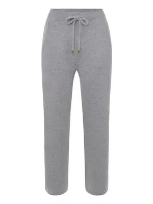 Elisabetta Franchi Knit Drawstring Waist Trousers - Grey