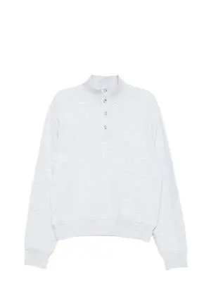 ENTIRE STUDIOS High-neck Blended Sweatshirt - Light Gray