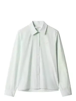 Maison Kitsuné Shrunken Logo-embroidered Shirt - Green