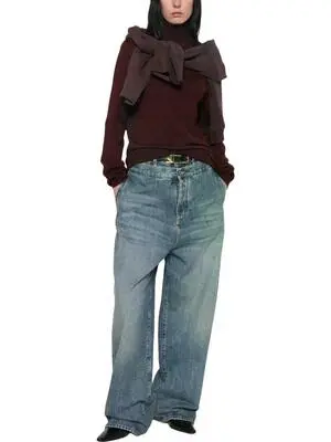 THE FRANKIE SHOP Eve Turtleneck Long-sleeve Sweater - Red